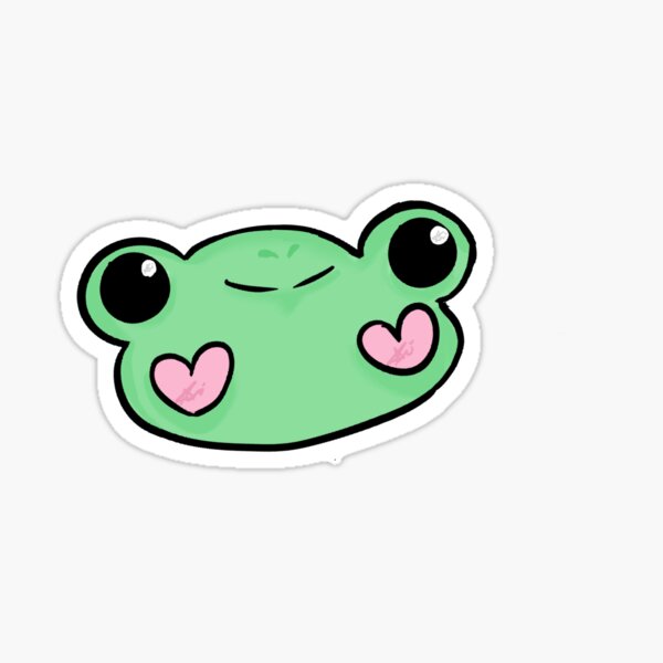 "frog face" Sticker for Sale by Aali2142 | Redbubble