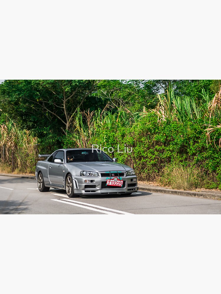 "Nissan GT-R R34" Sticker by ricoliu | Redbubble