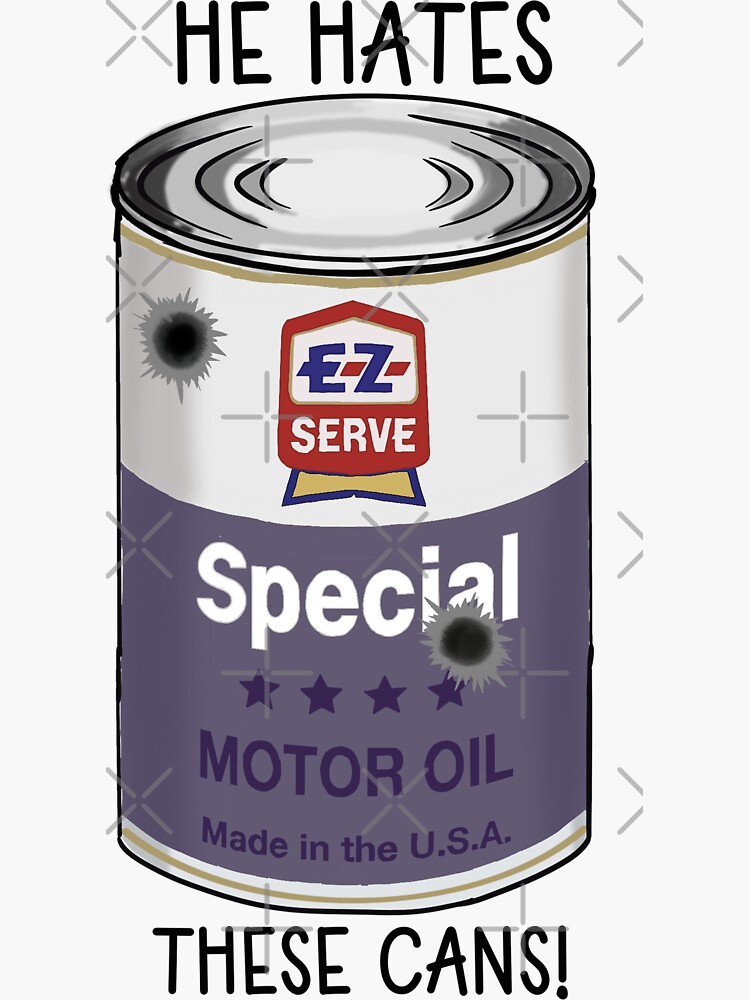 "He Hates These Cans!!" Sticker for Sale by LoreoP | Redbubble