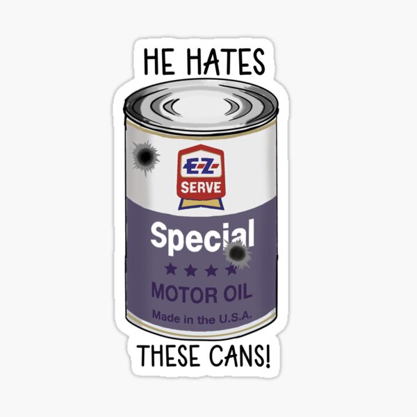 "He Hates These Cans!!" Sticker for Sale by LoreoP | Redbubble