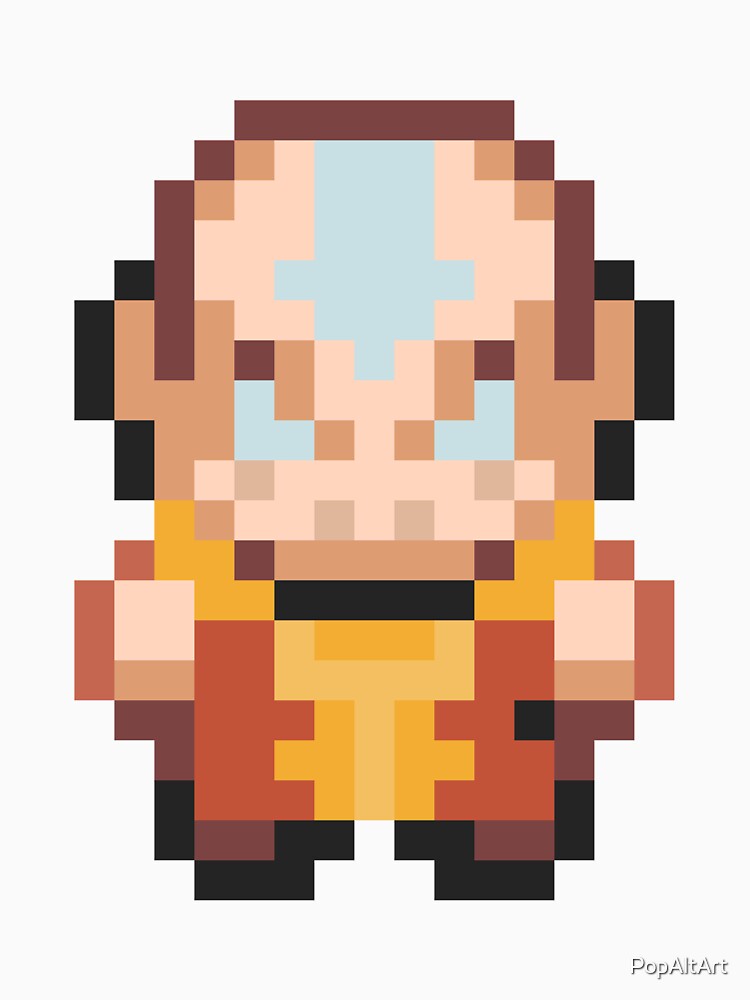 "Pixel Art Aang Avatar State - Avatar The Last Airbender" T-shirt for ...