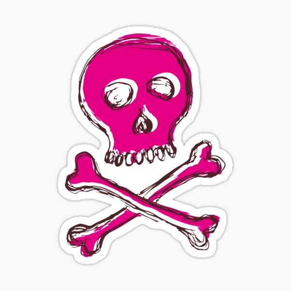 "skull death magenta" Sticker for Sale by killzilla | Redbubble