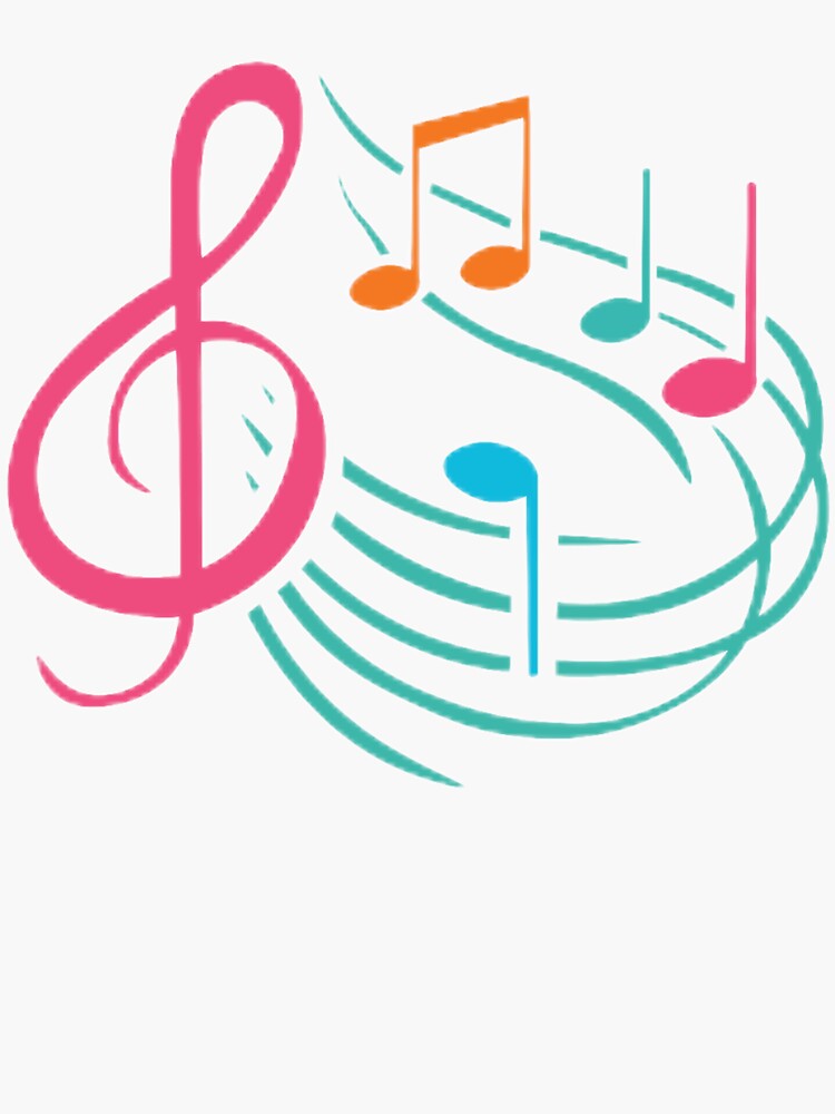 "Newsies Santa Fe Musical Notes Art Board Prints" Sticker for Sale by ...