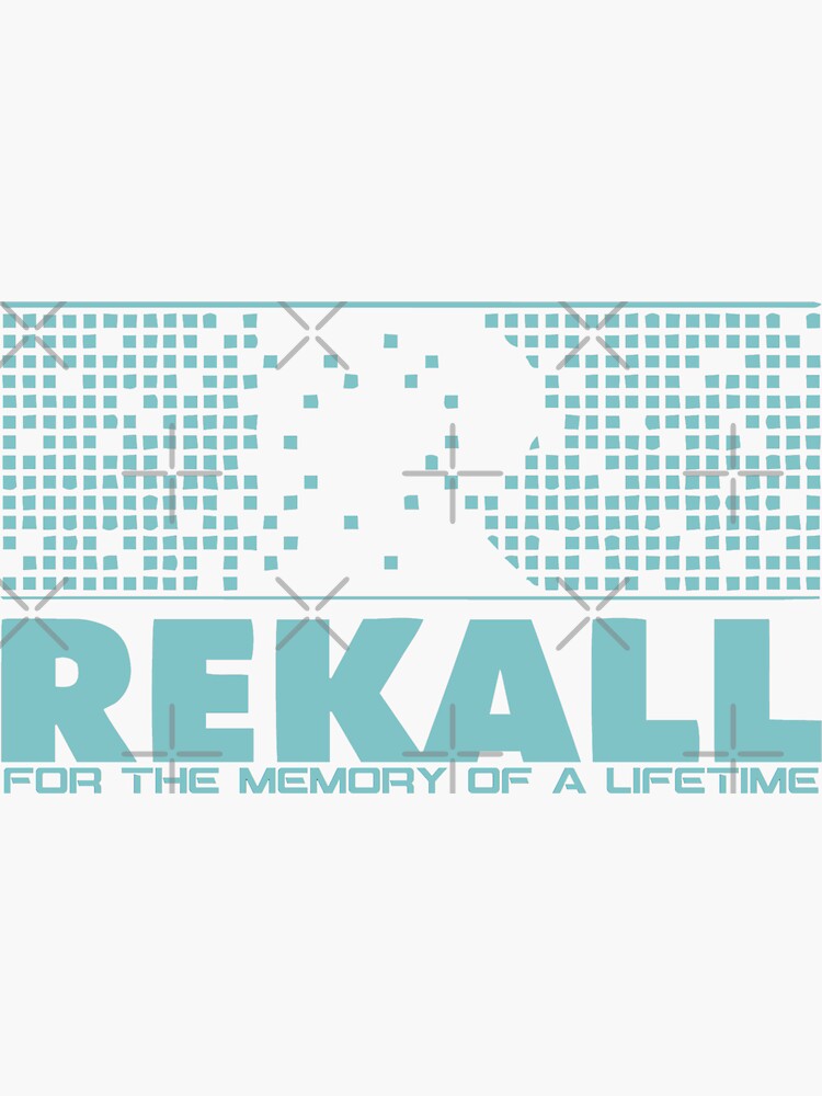"Retro Rekall Logo" Sticker for Sale by DLutfy | Redbubble