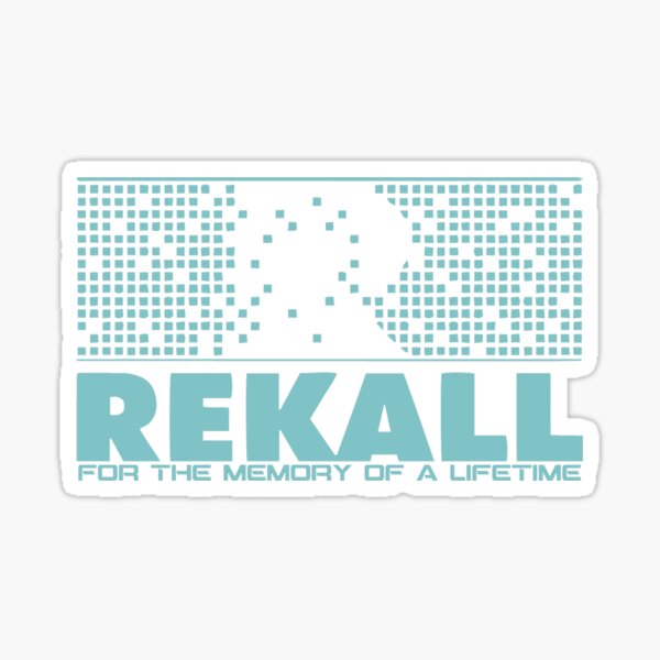 "Retro Rekall Logo" Sticker for Sale by DLutfy | Redbubble