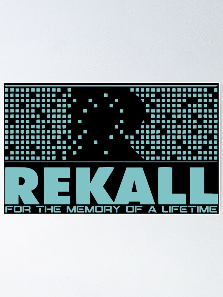 "Retro Rekall Logo" Poster for Sale by DLutfy | Redbubble