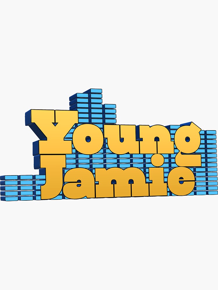 "Young Jamie - J. Rogan JRE Podcast Fan Design" Sticker for Sale by ...