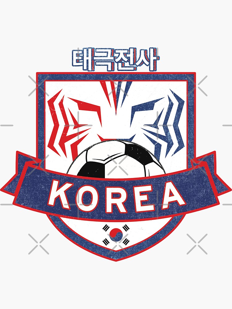 "South Korea Soccer Crest (Korea Soccer Logo)" Sticker for Sale by Numero14 | Redbubble