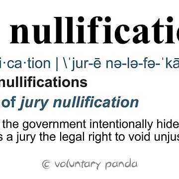 "Copy of Definition of “Jury Nullification”" Poster for Sale by ...