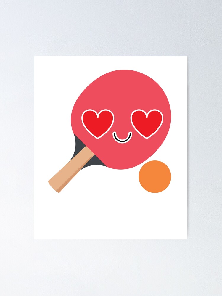 "Table Tennis Emoji " Poster by HippoEmo | Redbubble
