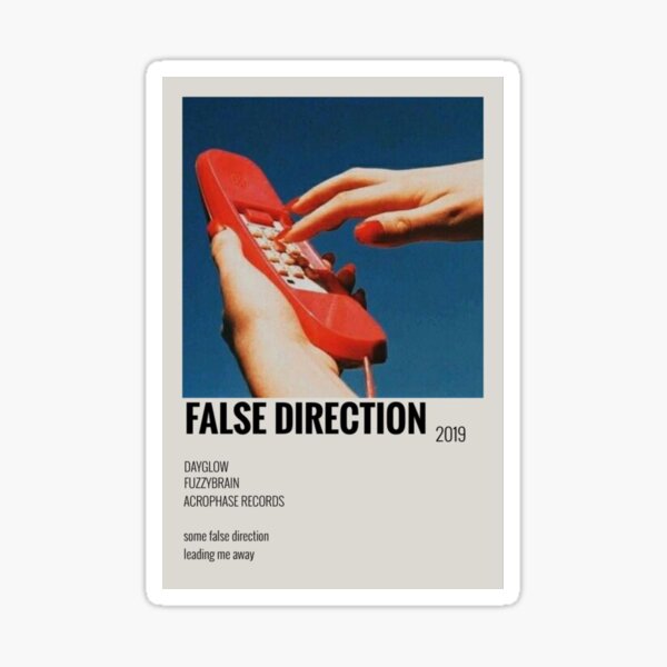 "false direction" Sticker for Sale by creative-spaces | Redbubble
