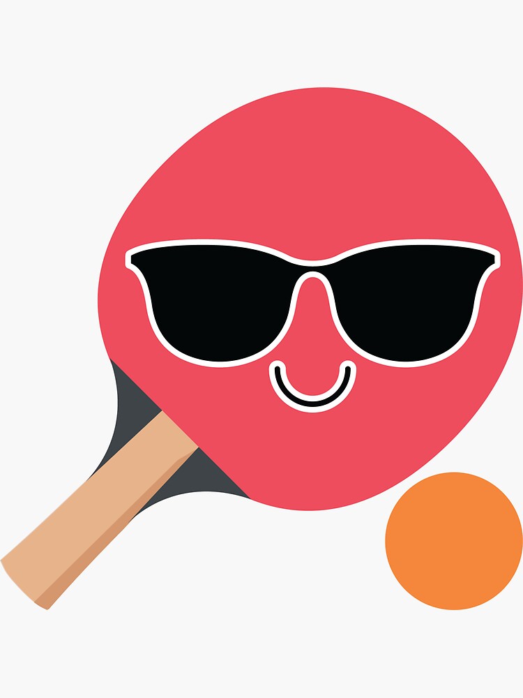 "Table Tennis Emoji " Sticker by HippoEmo | Redbubble