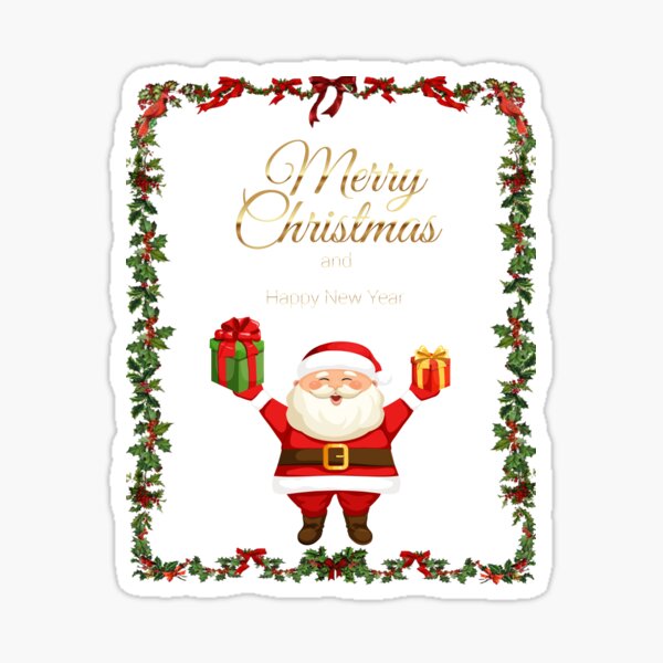 "santa claus is back!" Sticker for Sale by robenho | Redbubble