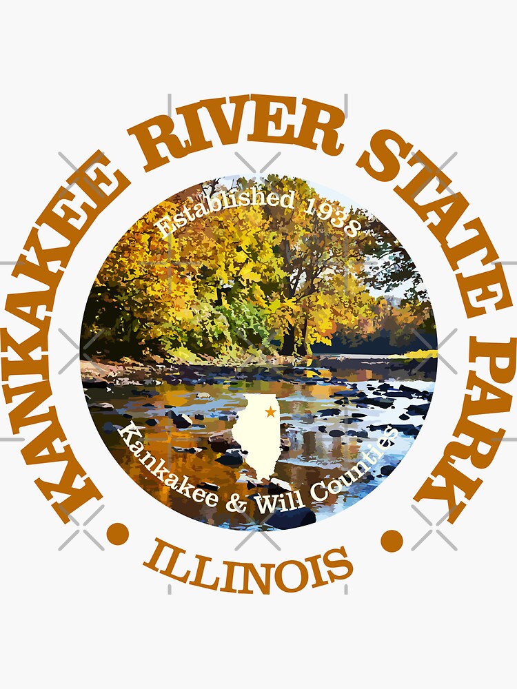 "Kankakee River (SP)" Sticker for Sale by curranmorgan | Redbubble