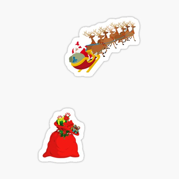 "santa claus is back!" Sticker for Sale by robenho | Redbubble