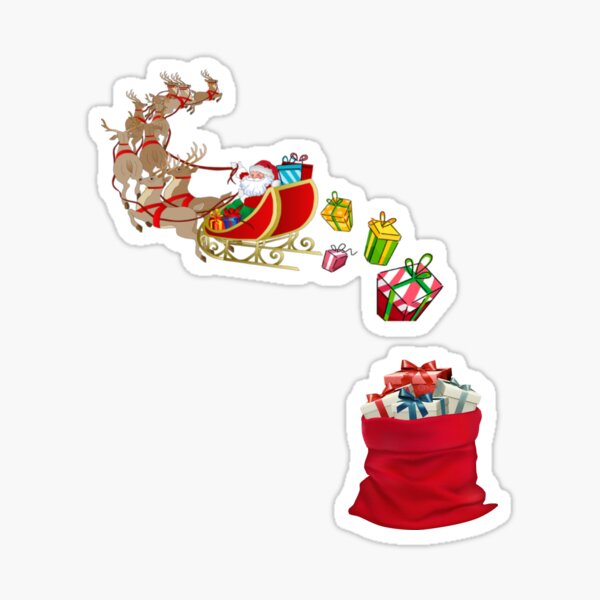 "santa claus is back!" Sticker for Sale by robenho | Redbubble