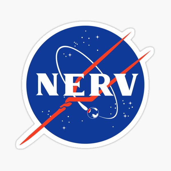 "NERV" Sticker for Sale by Rankeaocm | Redbubble