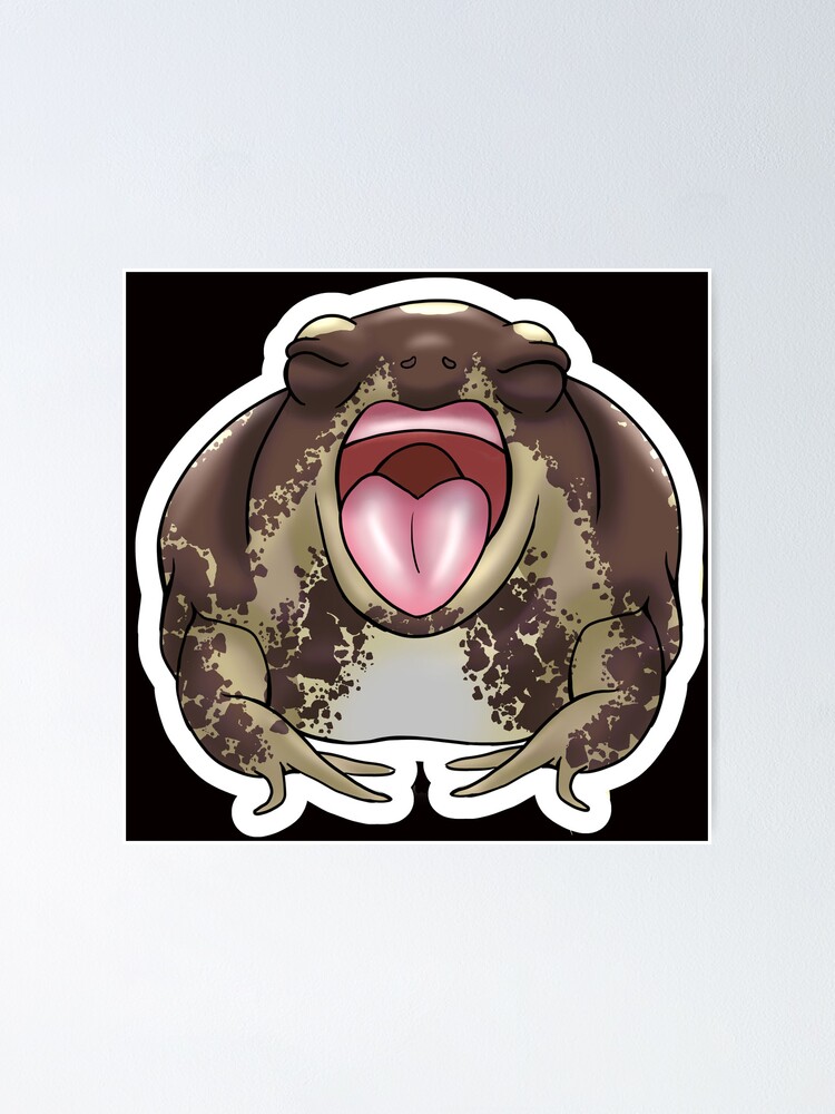 "Screaming Rain Frog" Poster for Sale by Kirin-Riki | Redbubble