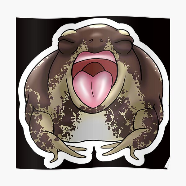 "Screaming Rain Frog" Poster for Sale by Kirin-Riki | Redbubble