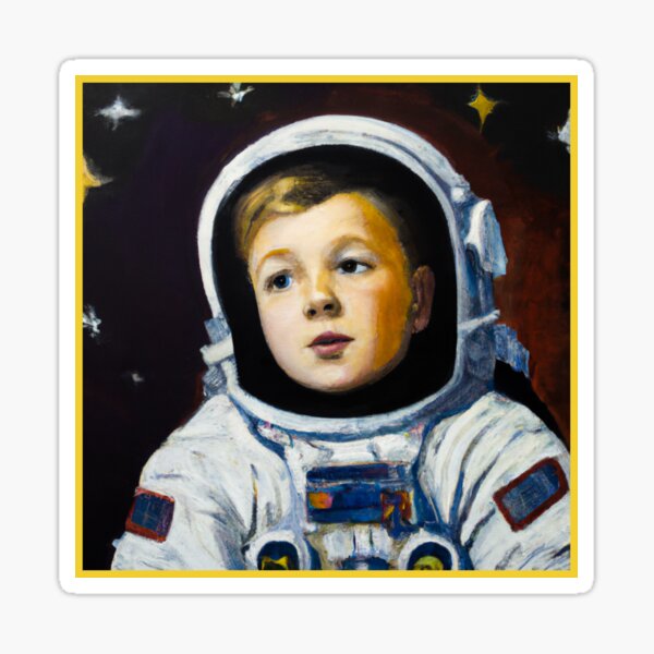 "Little Space Boy" Sticker for Sale by OKAYphotoshop | Redbubble