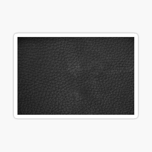 "Black Leather | Ethical Cowhide and Skin" Sticker for Sale by koovox ...