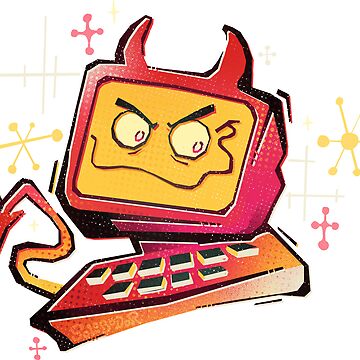 "Electric Dreams Edgar" Sticker for Sale by SOLOBOD0R | Redbubble