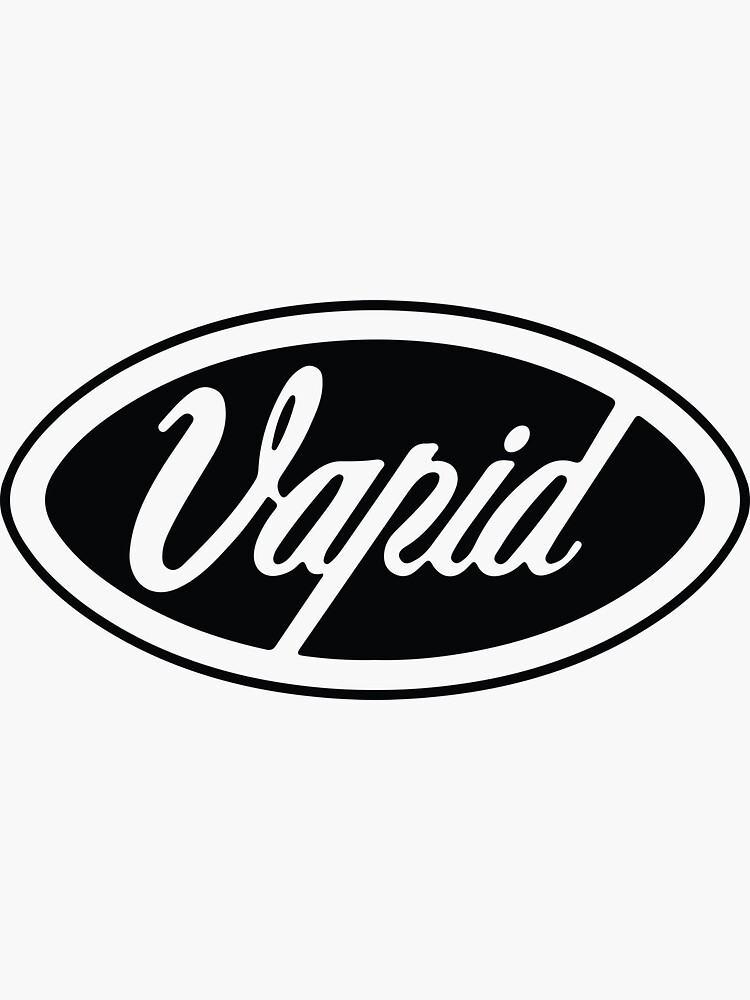 "Vapid Logo (Black)" Sticker for Sale by Katzopolis | Redbubble