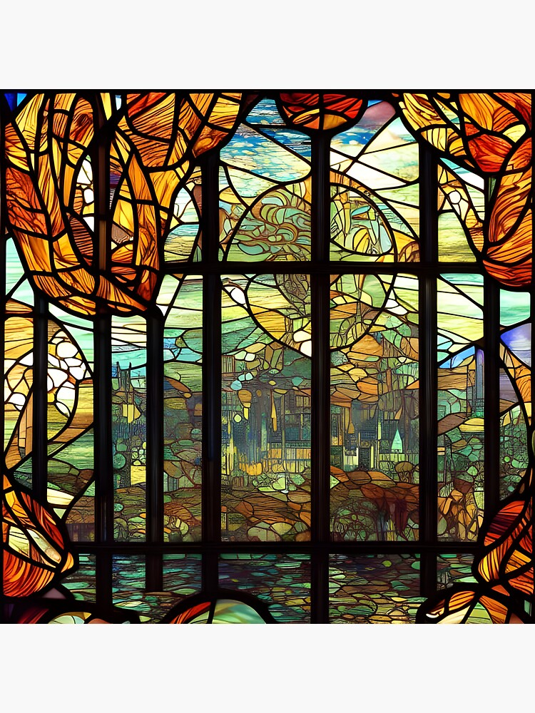 "Stained Glass Window" Sticker for Sale by IlluminatedPage | Redbubble