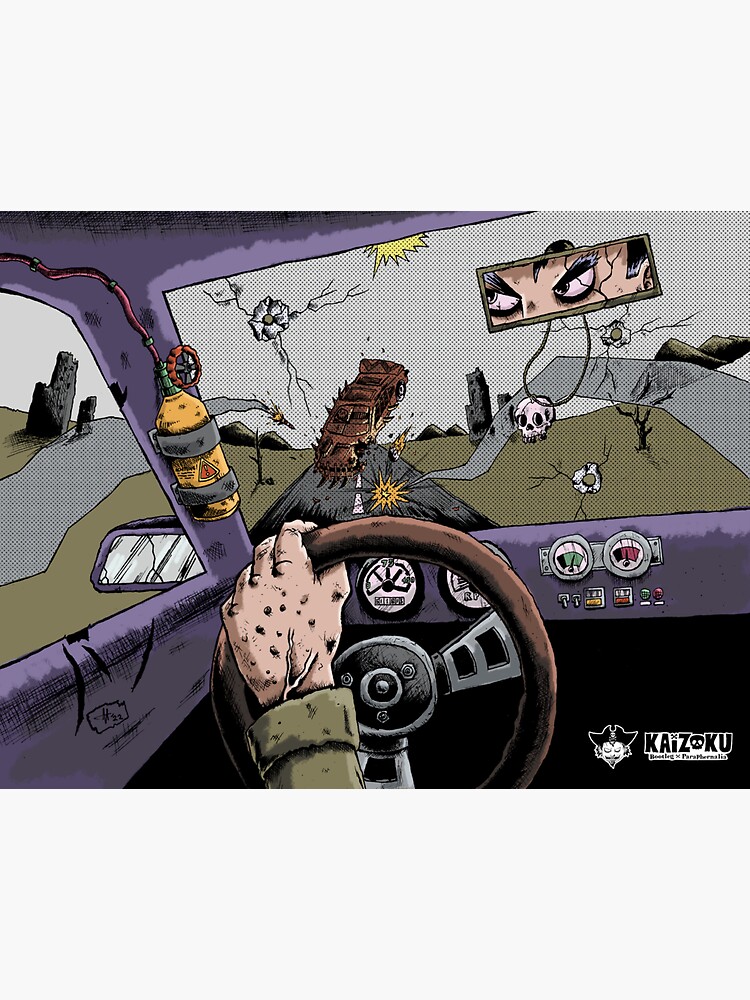 "Deadly Duel: Wasteland Death Machine Wars of the Dark Future" Sticker ...