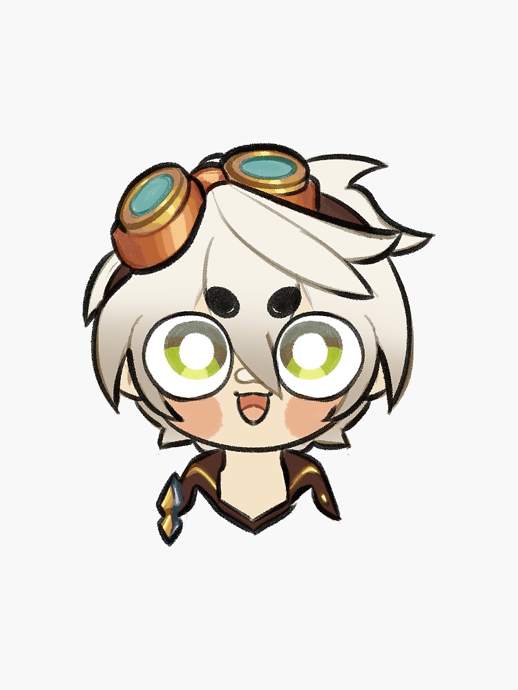 "Bennett Genshin Chibi " Sticker for Sale by isnotanoctopus | Redbubble