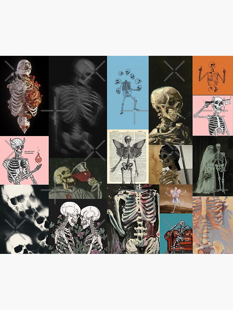 "skeleton aesthetic collage" Poster for Sale by morgananjos | Redbubble