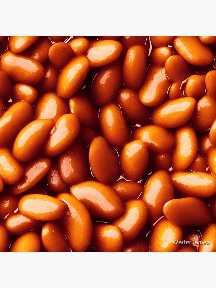 "Baked Beans Repeating Pattern" Sticker for Sale by WaiterJames | Redbubble