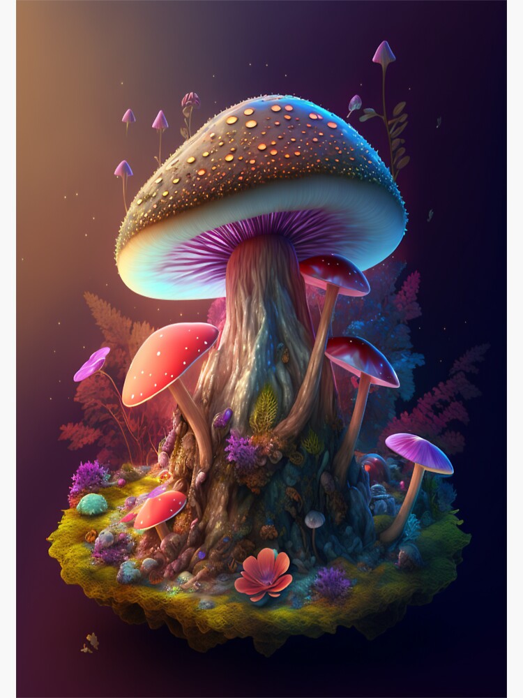 "Bella AMG - Magical Mushroom (Edition #8)" Sticker for Sale by ...