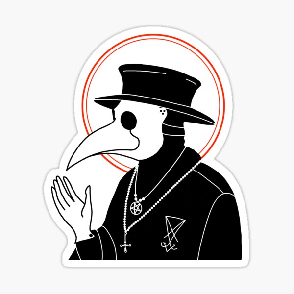 "Pestilence Sticker" Sticker for Sale by standleyhl | Redbubble