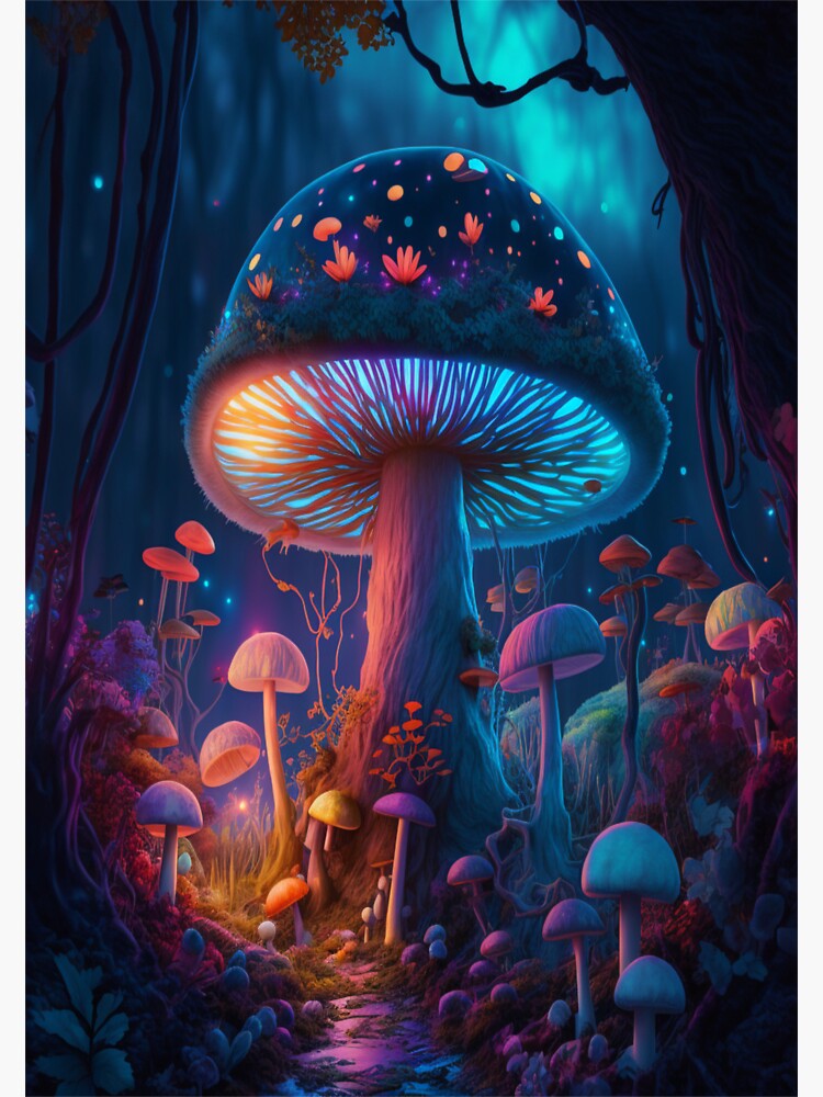 "Bella AMG - Mushrooms Forest (Edition #2)" Sticker for Sale by ...