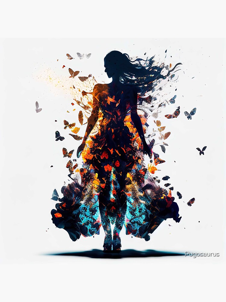 "Butterfly Goddess" Poster for Sale by Pugosaurus | Redbubble