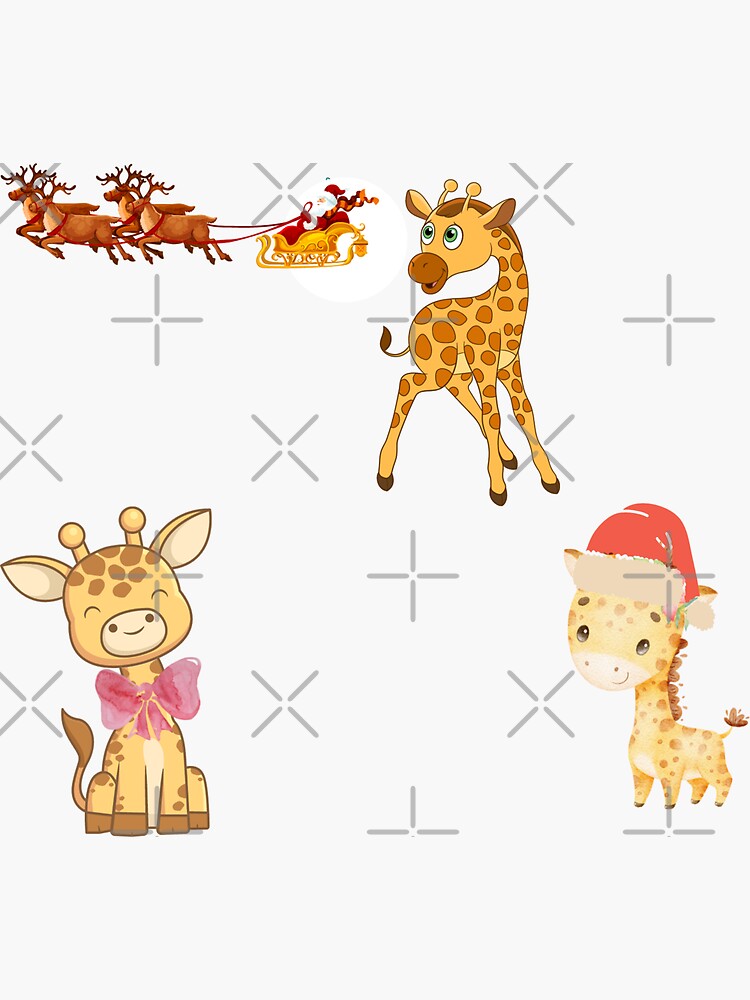 "giraffes" Sticker for Sale by mahmoudcrb | Redbubble