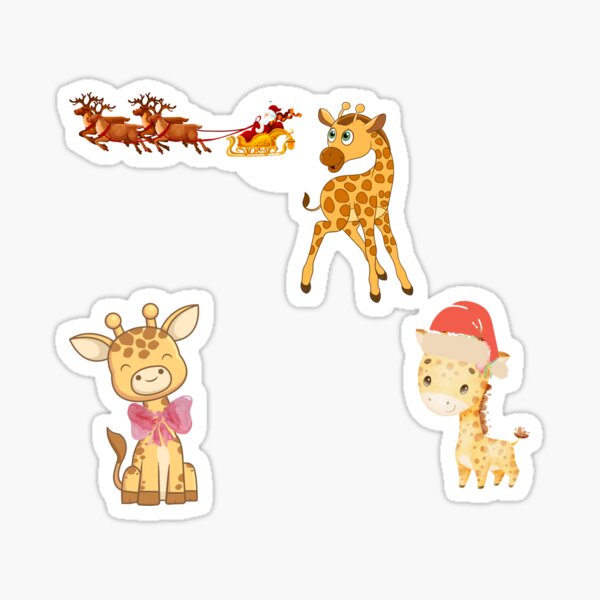 "giraffes" Sticker for Sale by mahmoudcrb | Redbubble