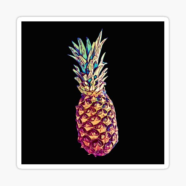 "Pineapple " Sticker for Sale by Glenbobagins | Redbubble