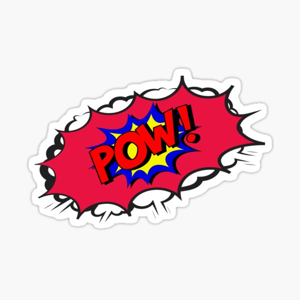"Pow" Sticker for Sale by calibrit | Redbubble