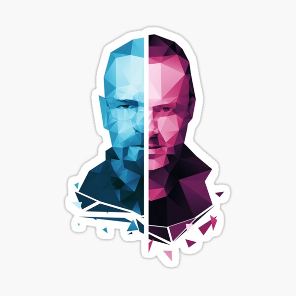 Walter White And Jesse Pinkman Sticker For Sale By Animestickerart