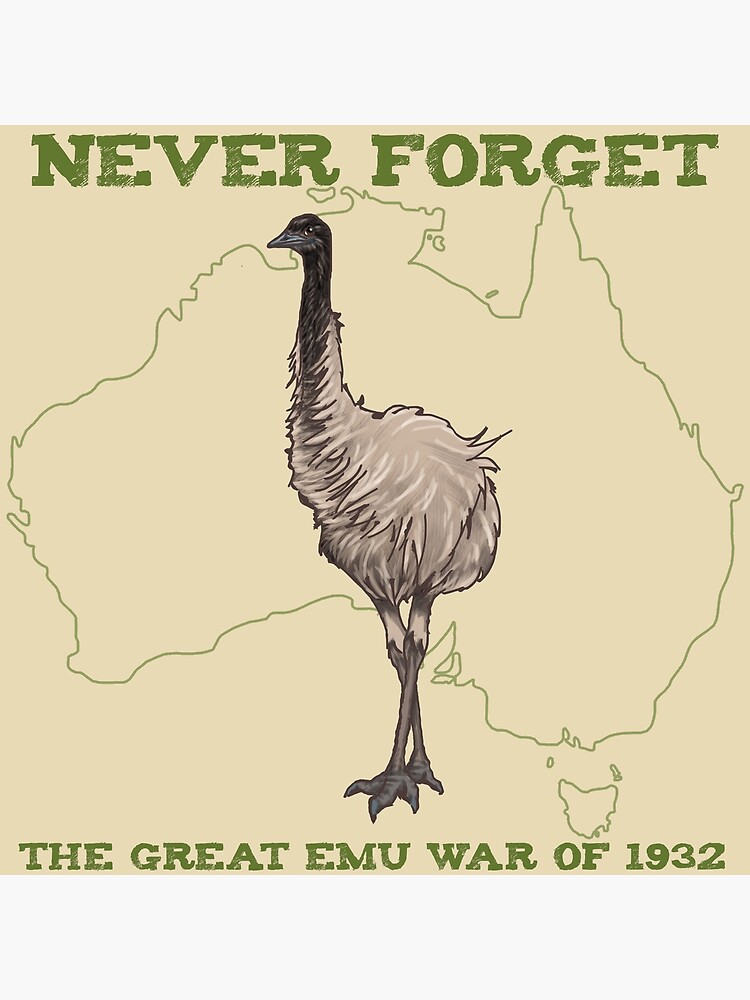 "The Great Emu War of 1932" Art Print by catdragonx | Redbubble