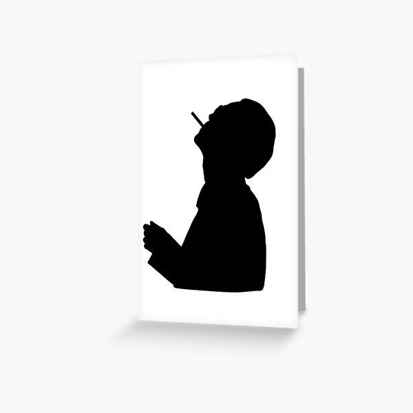"Matty Healy The 1975 Stage Silhouette" Greeting Card for Sale by ...