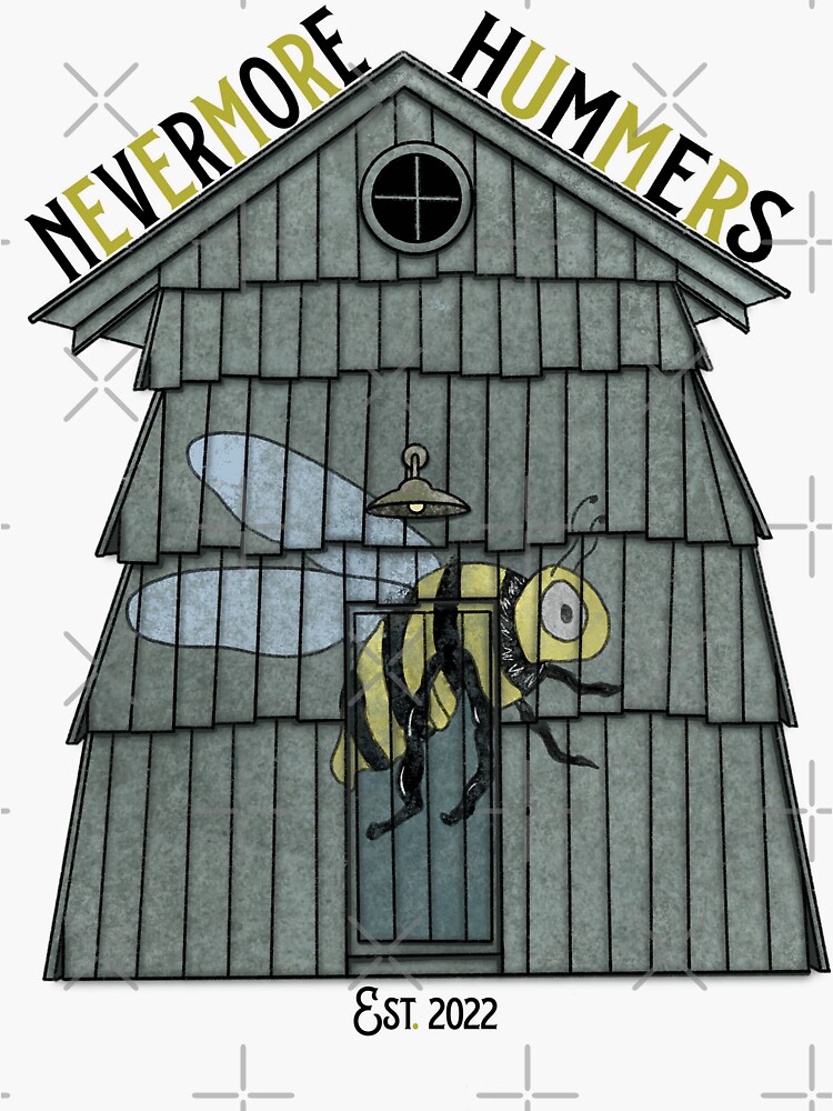 "Nevermore Hummers" Sticker for Sale by maddyoung | Redbubble