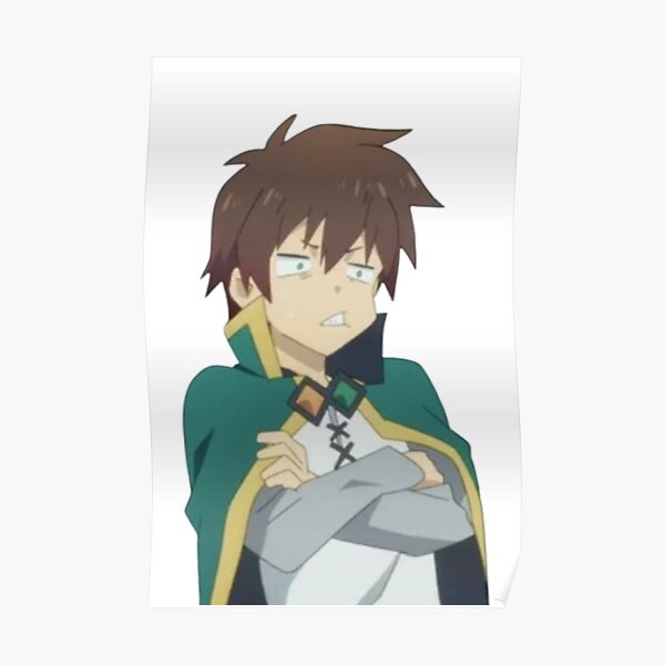 "Kazuma Mad Konosuba" Poster for Sale by Aestheticanime2 | Redbubble