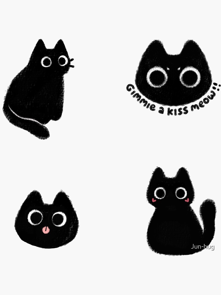 "charmy cats" Sticker for Sale by Jun-hug | Redbubble