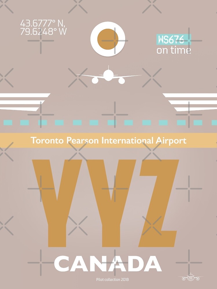 "YYZ Toronto CANADA airport" Poster for Sale by Aviators | Redbubble