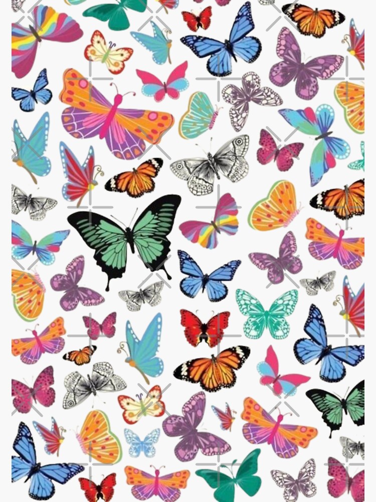 "Butterfly Chart " Sticker for Sale by CowboyAlexander | Redbubble