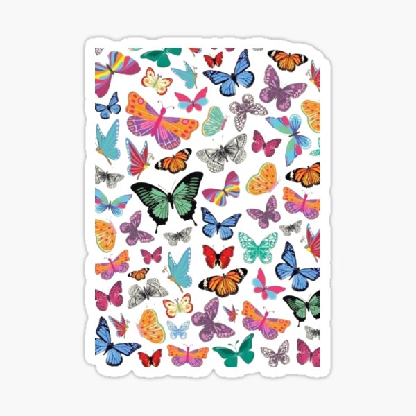 "Butterfly Chart " Sticker for Sale by CowboyAlexander | Redbubble