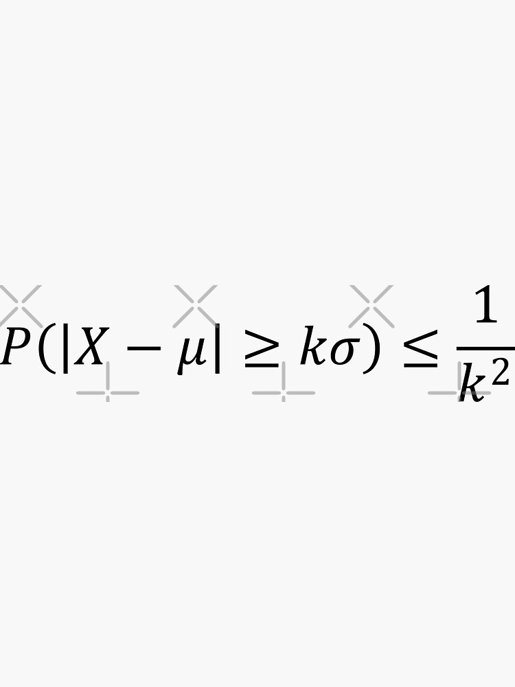 "Chebyshev's Inequality Of Probability Theory" Sticker for Sale by ...